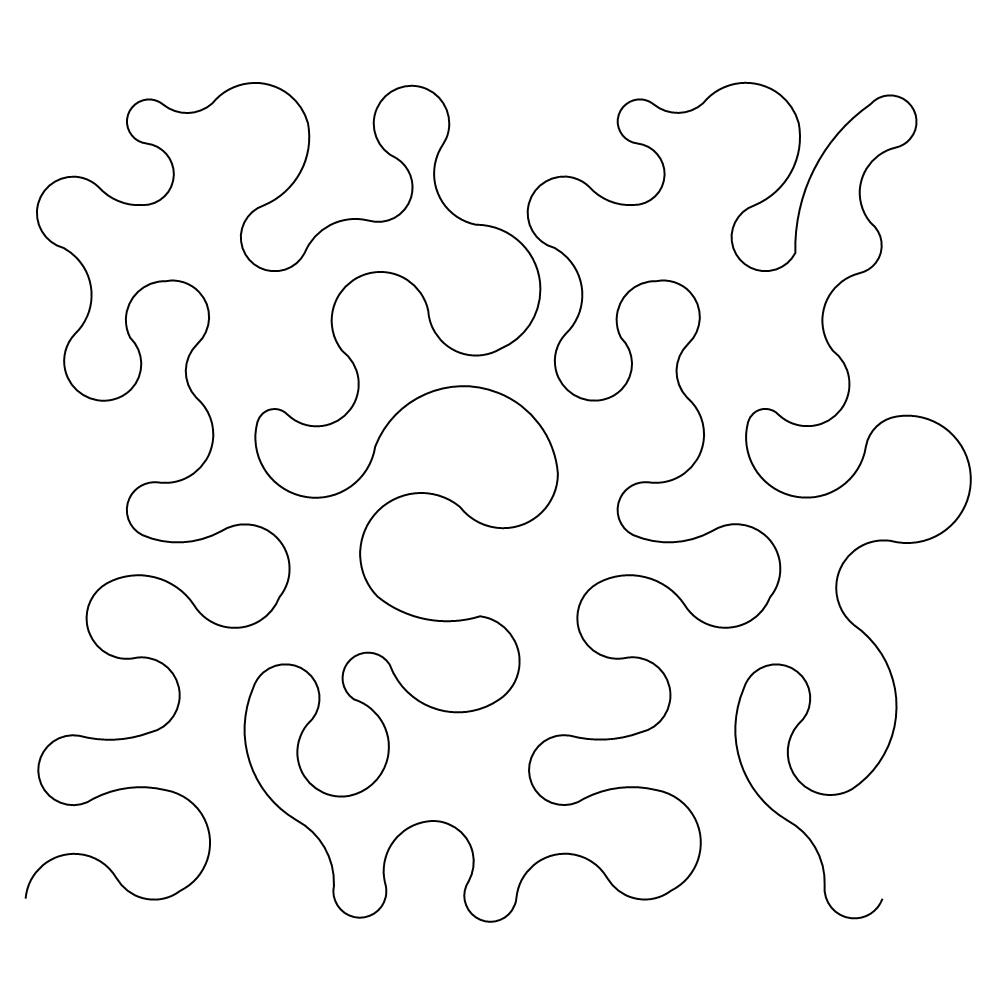 meander simple e2e 001 Digital Pattern | Sweet Dreams Quilt Studio - Edge to Edge Quilting Patterns